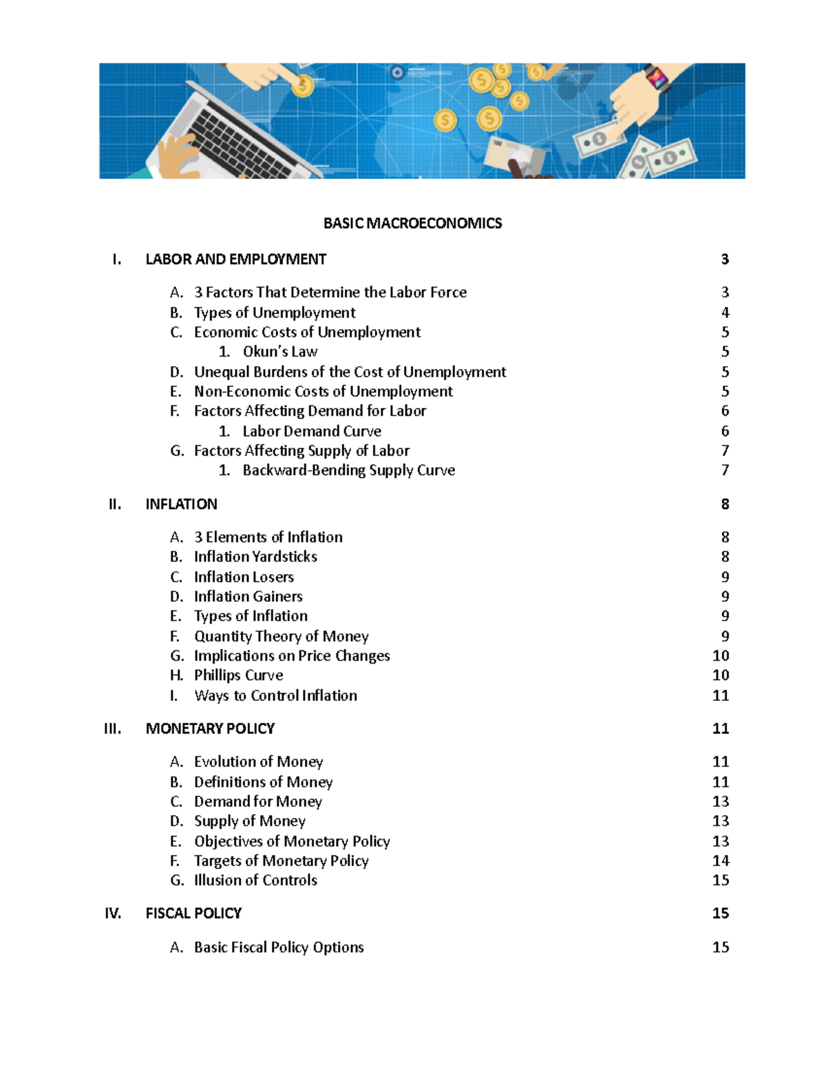 COM5029 - Finals - BASIC MACROECONOMICS - BASIC MACROECONOMICS - I ...