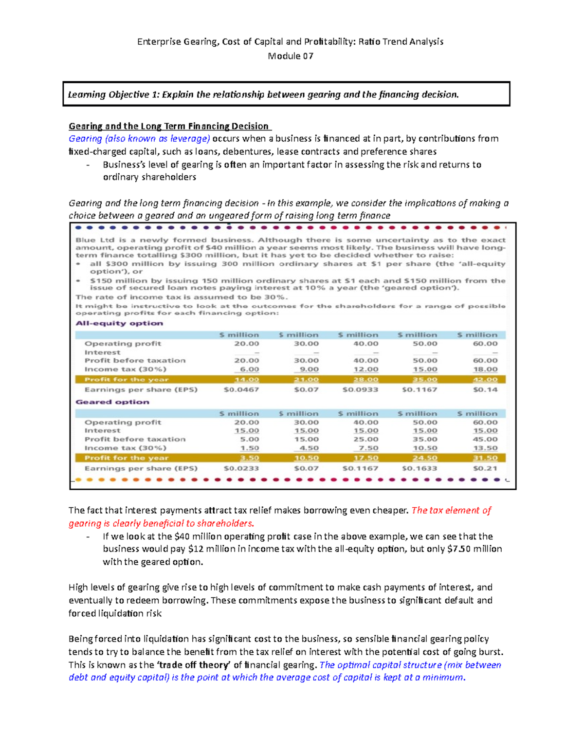 FE Module 07 - Lecture notes for week 7 - Module 07 Learning Objective ...
