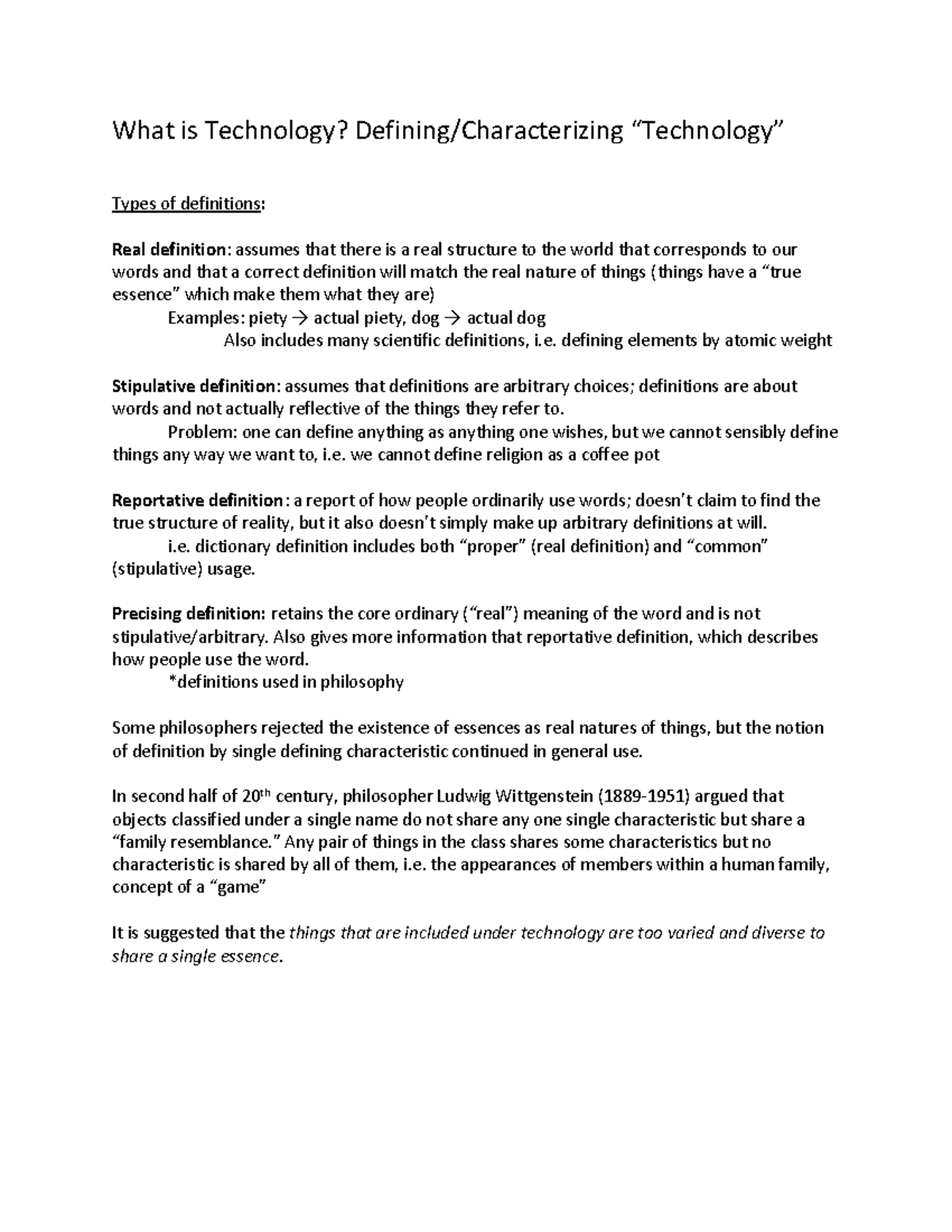 Defining Technology - week - What is Technology? Defining ...