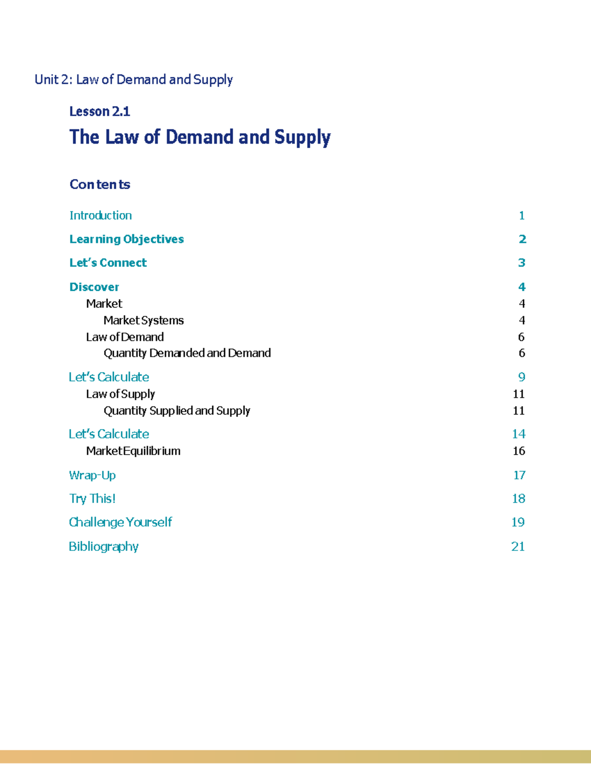 The Law of Demand and Supply - The Law of Demand and Supply Lesson 2 ...