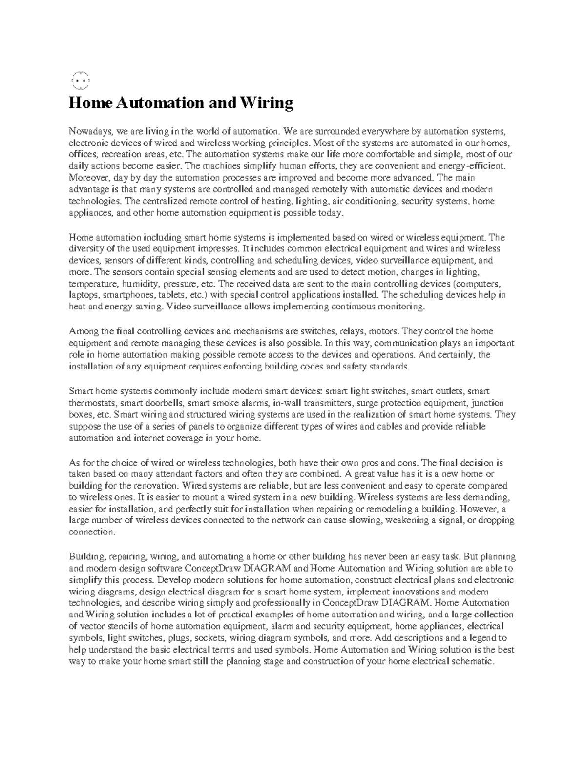 Home Automation and Wiring - Home Automation and Wiring Nowadays, we ...