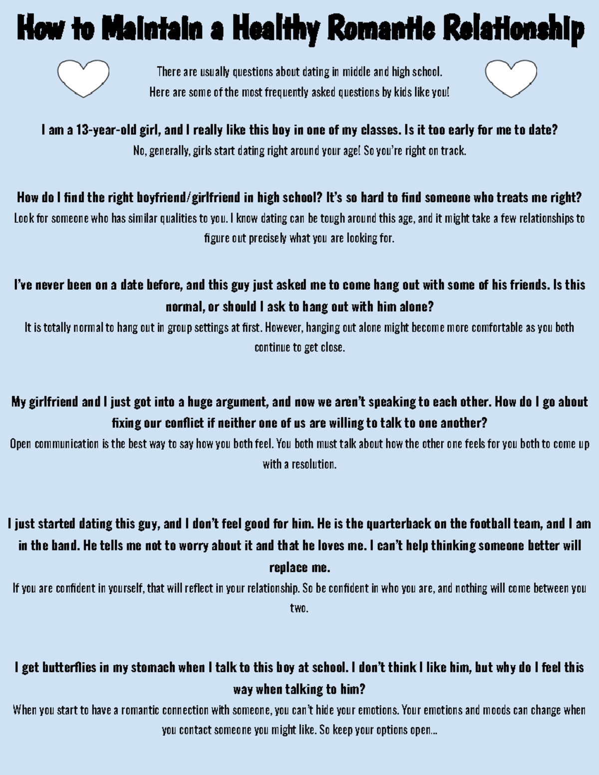 CFS 213 Adolescent Dating Flyer- Marisa Chapman, Cat Dillard, Skylar ...