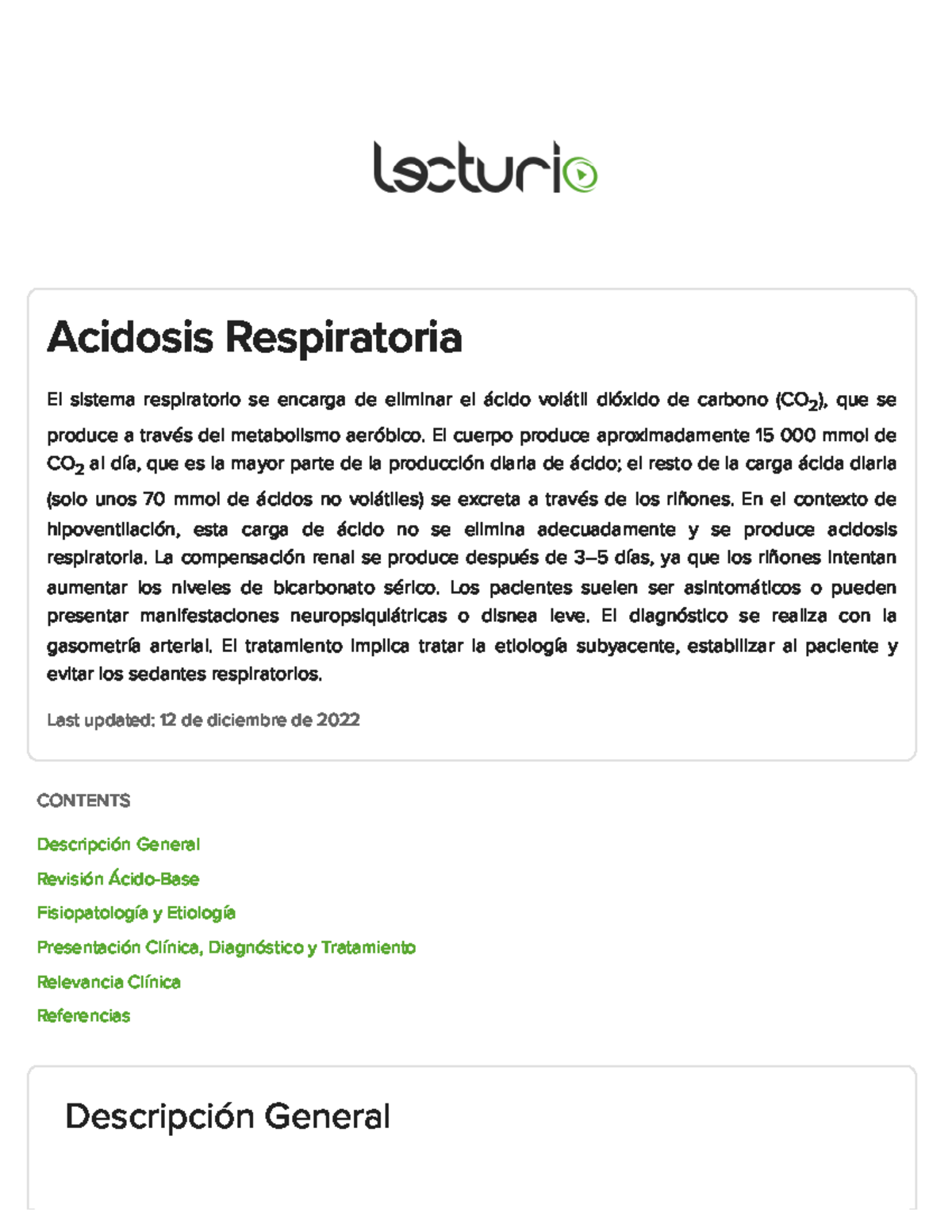 Acidosis Respiratoria - Lecturio - Acidosis Respiratoria El sistema ...