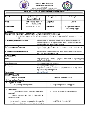 2nd Quarter module distribution - Republic of the Philippines ...