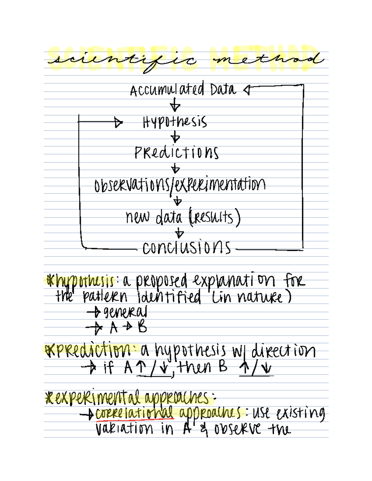 Scientific Method - scientific methanol Accumulated Data g to ...