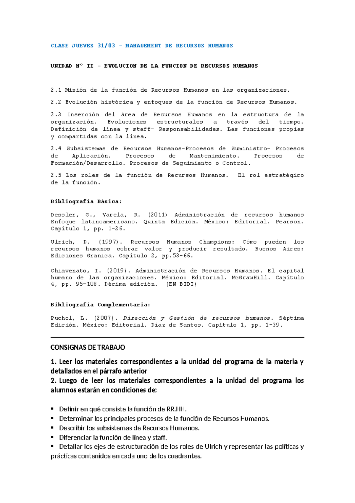 Unidad II- Clase 3103 - dasdasda - CLASE JUEVES 31/03 - MANAGEMENT DE ...