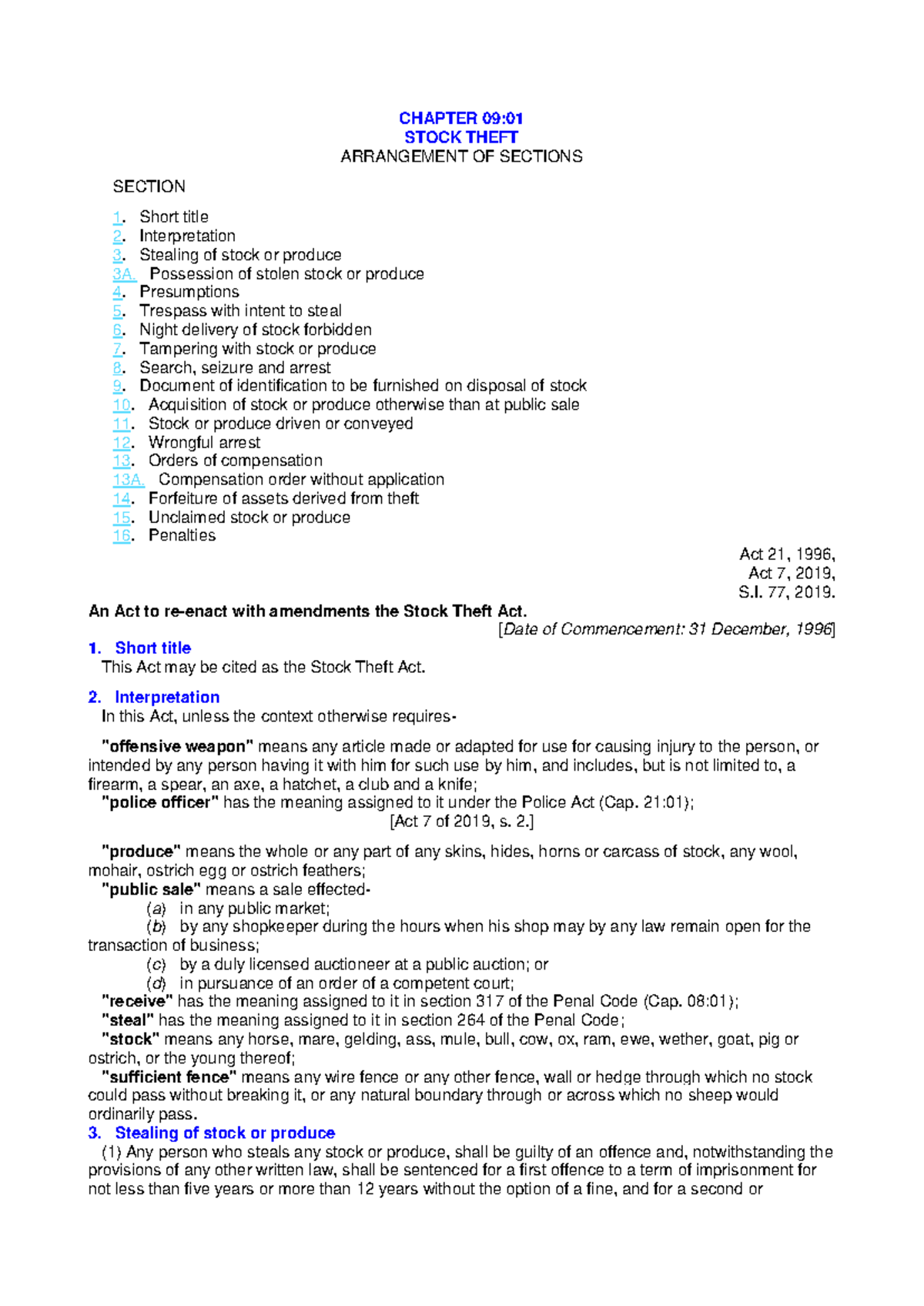 Stock Theft Act - Cases and articles - CHAPTER 09: STOCK THEFT ...