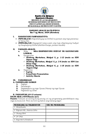 CO1-DLP-10042023 - Lesson Plan - Republic of the Philippines Department ...