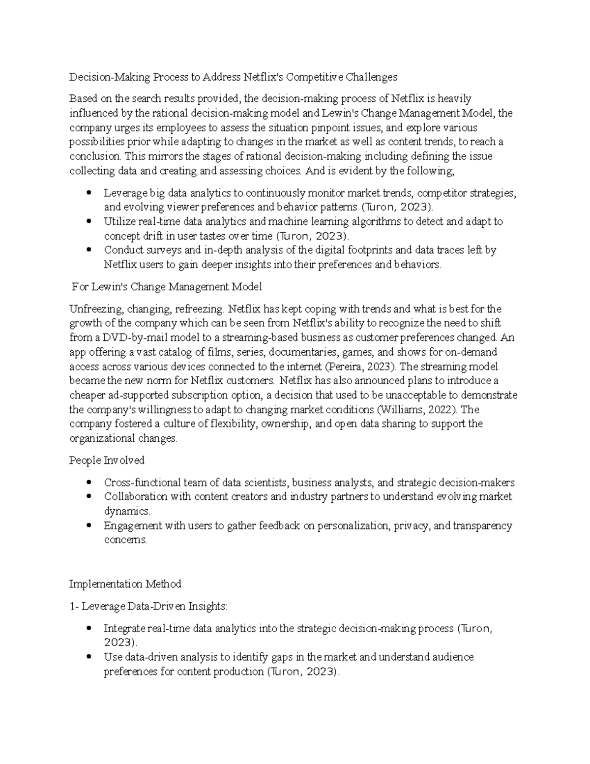 Netflix - ppt ex - Decision-Making Process to Address Netflix's ...