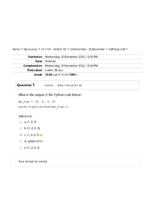 CS 1101 - UoPeople - Programming Fundamentals - Studocu