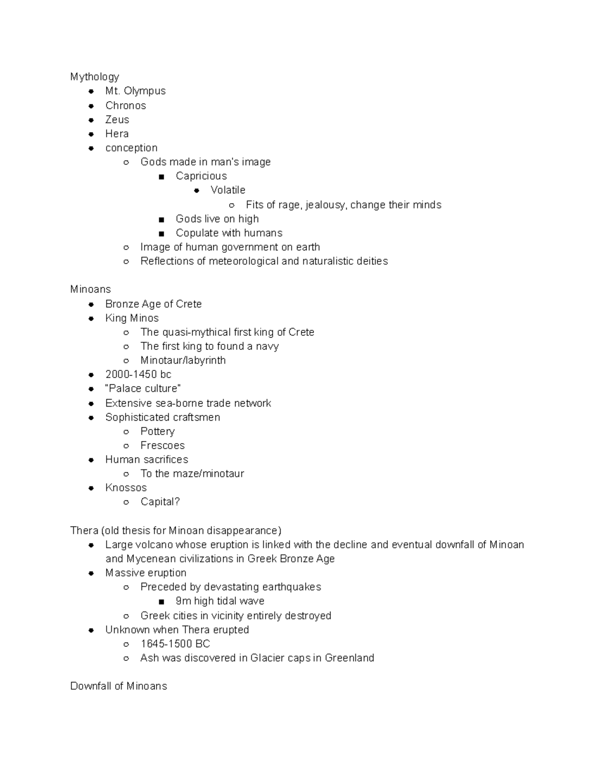 Lecture 3 - Greece - This chapter covers the beginnings of Greek ...