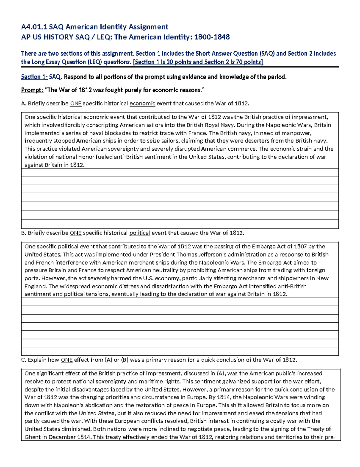A4.01.1 SAQ LEQ Assignment- The American Identity - AP US HISTORY SAQ ...