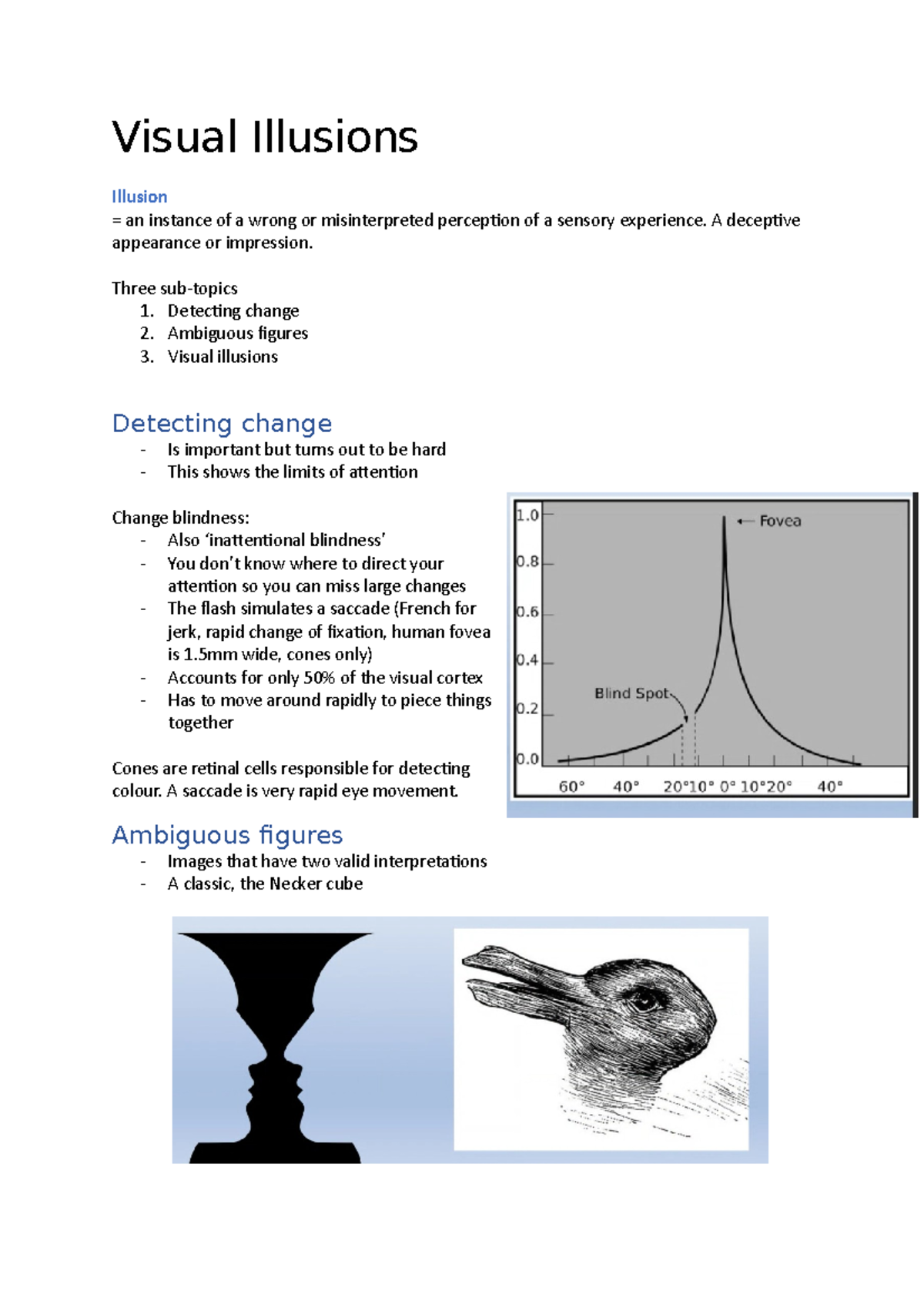 Visual Illusions - 1st feb - Visual Illusions Illusion = an instance of ...