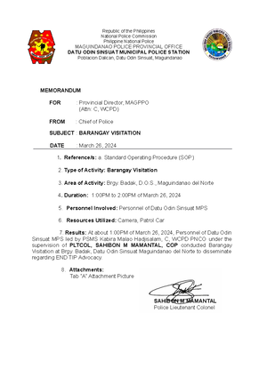 PPAN Sample - ANNEX A Republic of the Philippines Deaprtment of Health ...