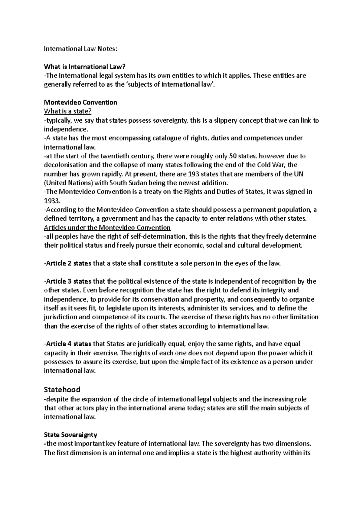 International Law Notes - International Law Notes: What is ...