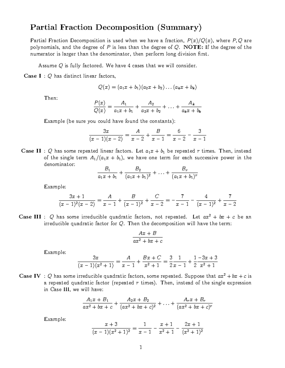Partial Fractions - I mathematician - Partial Fraction Decomposition ...