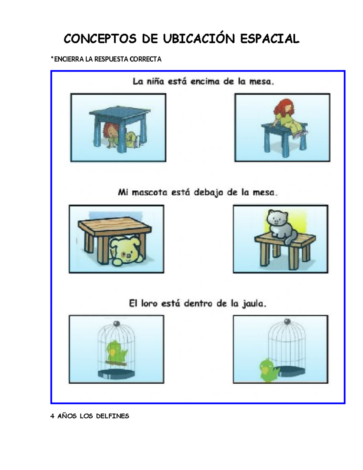 Conceptos DE Ubicación Espacial - matematicas 4 - CONCEPTOS DE ...