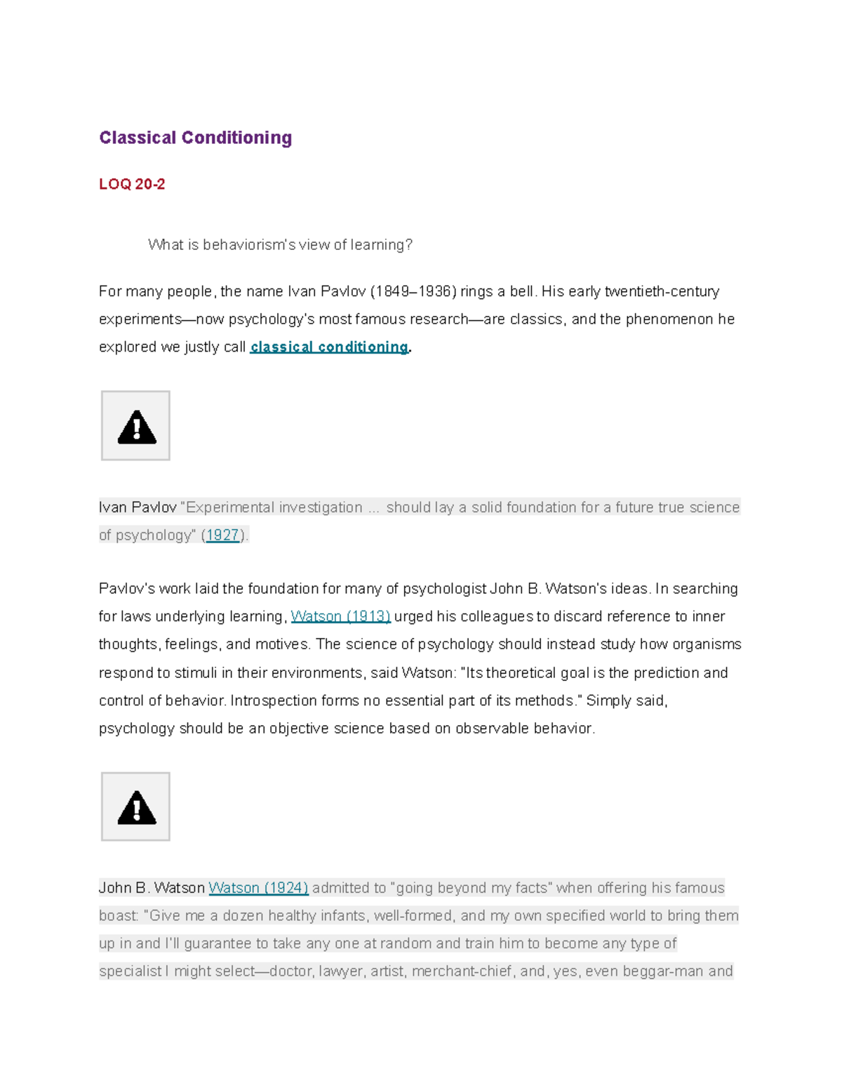 Classical Conditioning - His early twentieth-century experiments—now ...