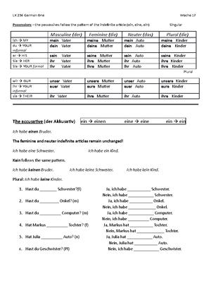 Grammar sheet - verb conjugation-regular - LX296 German Beginners One ...
