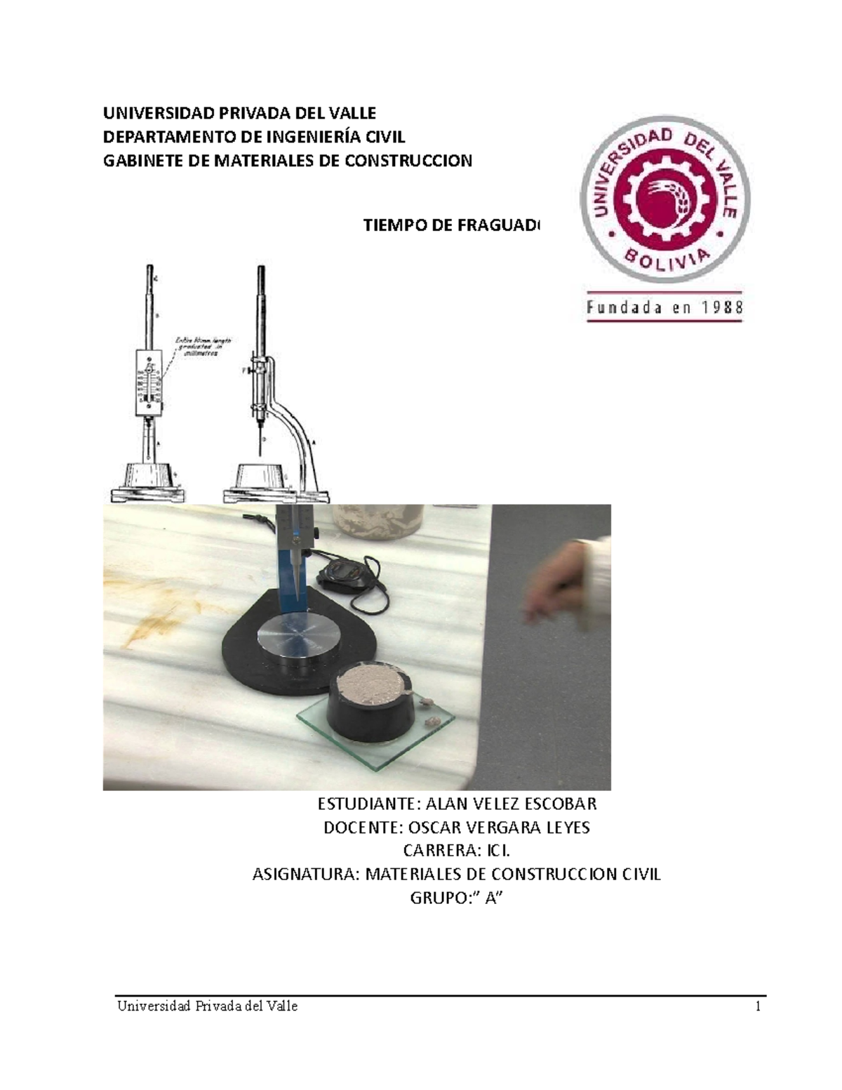 Informe-tiempo-de-fraguado-yeso-cal-cemento compress - Universidad ...