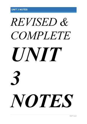 Revised Unit 4 Notes - REVISED & COMPLETE UNIT 4 NOTES Contents AREA OF ...