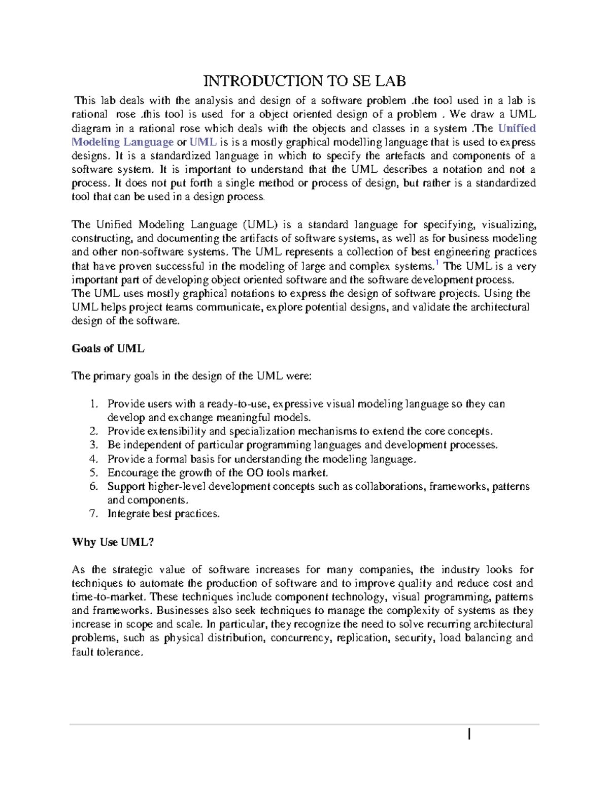 SE LAB FILE Final 8 Practicals - | INTRODUCTION TO SE LAB This lab ...