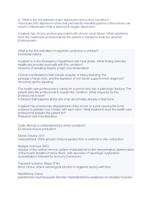 [Solved] A 68yearold male patient presents to the clinic with fatigue ...