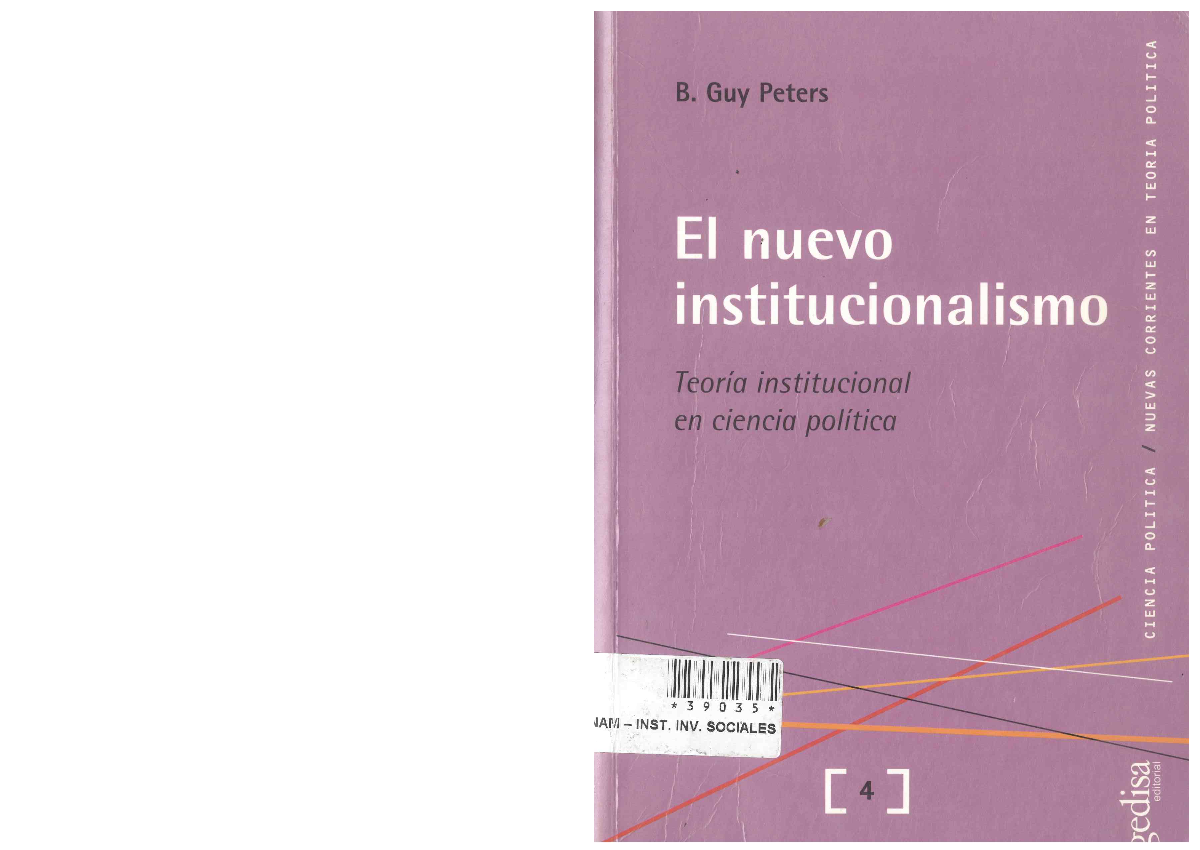 El nuevo institucionalismo - Instituciones y desarrollo económico - Studocu