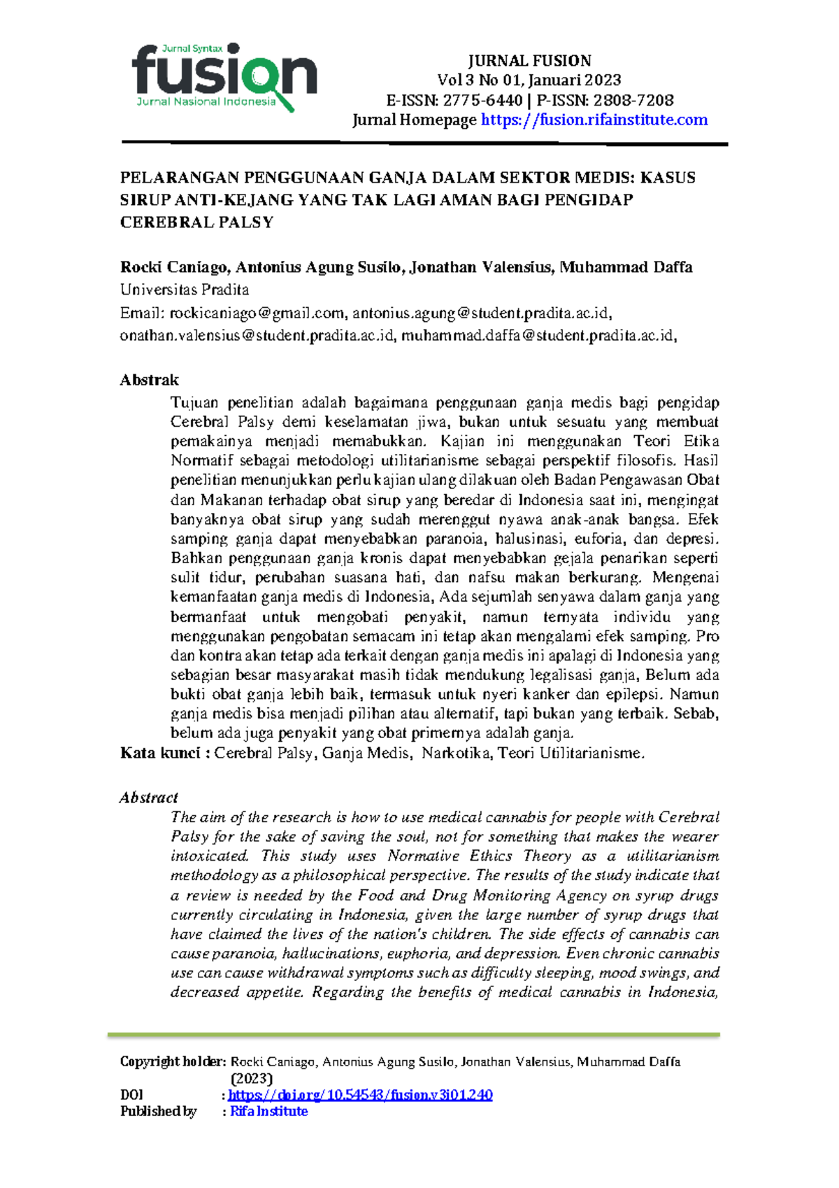 Jurnal referensi 1 - this is pdf file - JURNAL FUSION Vol 3 No 01 ...