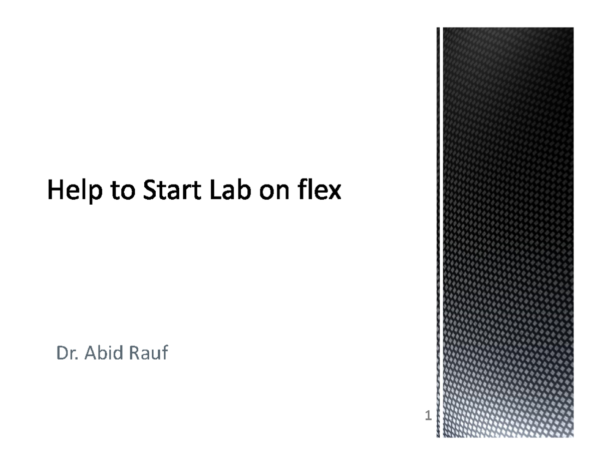 Help to start lab on Flex, Compiler Design Constuction, Compiler Construction - Artificial - Studocu