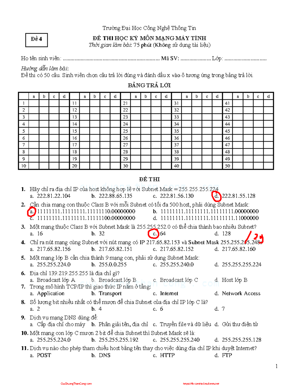 UIT-CK-MMT- De-4 - dsad - informatique - Studocu