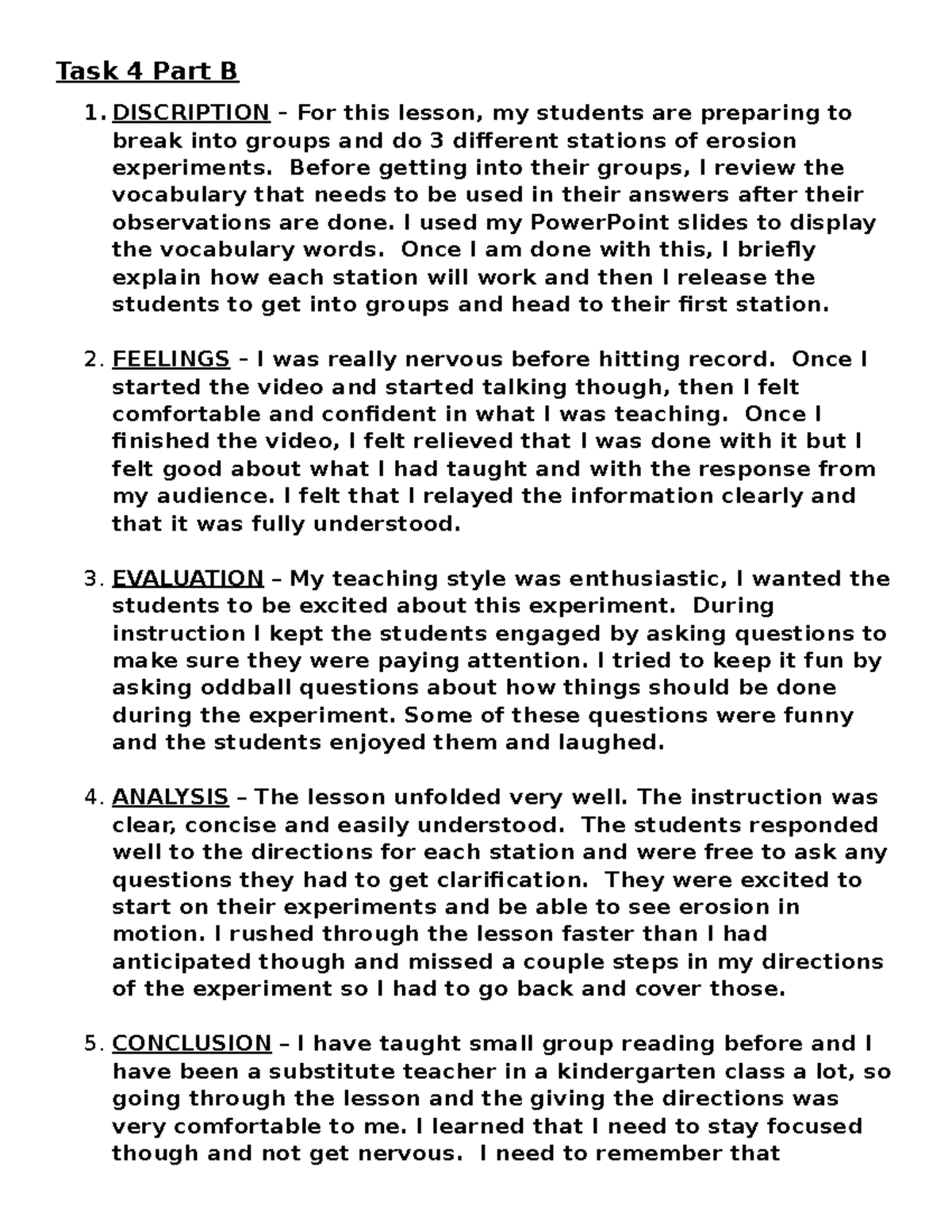 Task 4 Part B - Tasked was passed successfully - Task 4 Part B DISCRIPTION – For this lesson, my ...