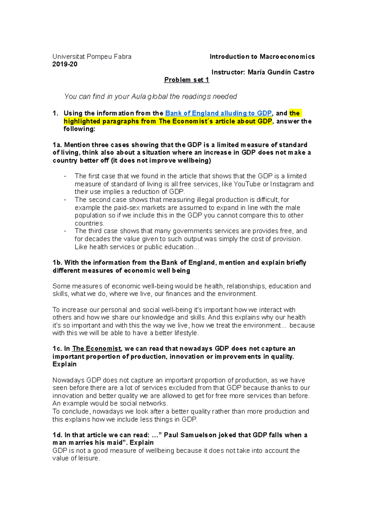 PS1 2020 - Problem Set 1 - Universitat Pompeu Fabra Introduction to Macroeconomics 2019 ...