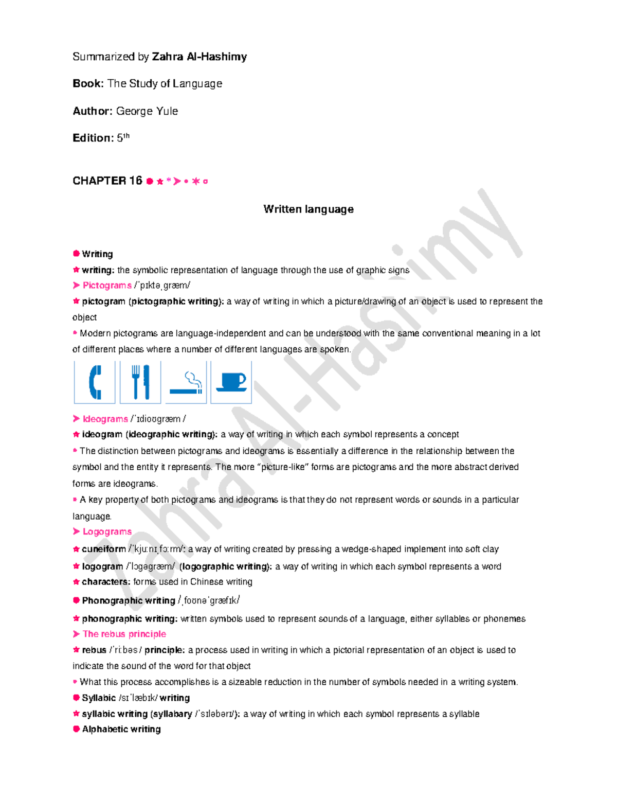 16 Written Language (Yule) - Warning: TT: undefined function: 32 Warning: TT: undefined function ...