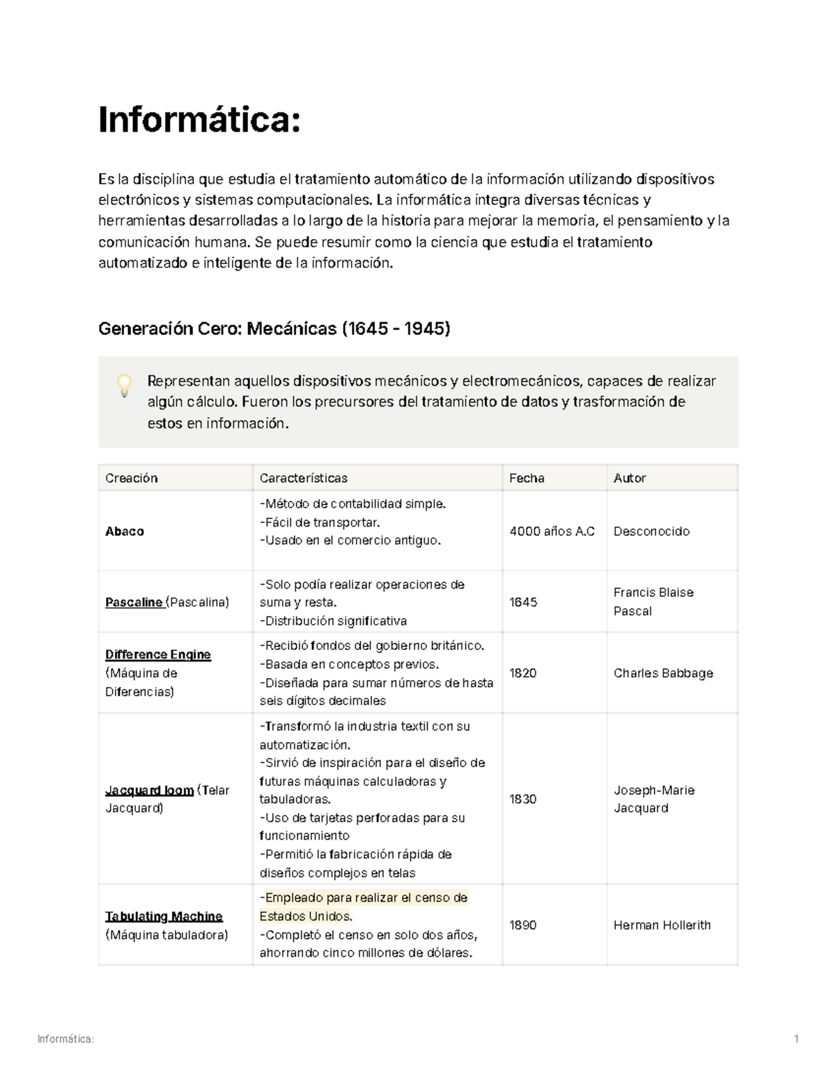 Informtica - Informática: Es la disciplina que estudia el tratamiento ...