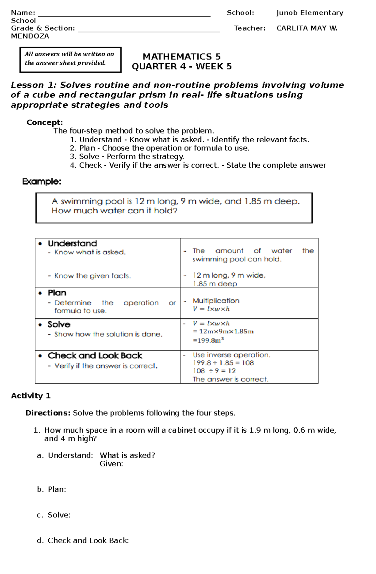 Math 5 Module 5 Wk5 - sadasddas - Name