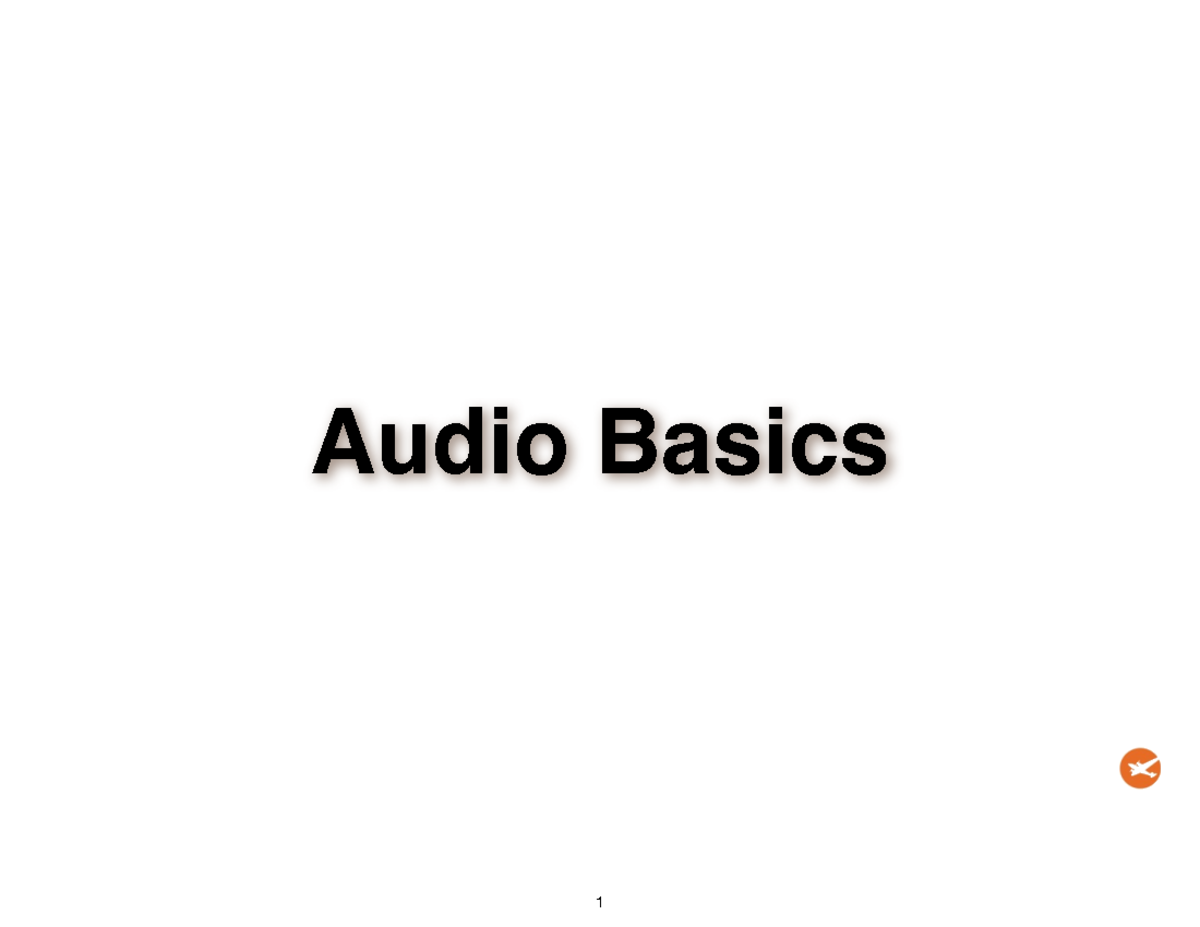 W1RPRAudio Basics - Audio Basics 1 ‣ Sound & Sound Waves ‣ Wave ...