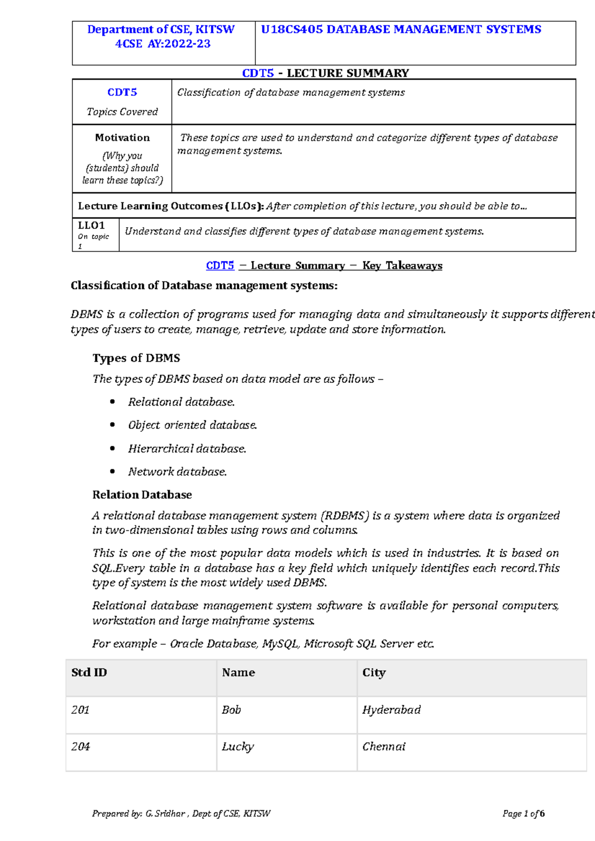 Cdt 5 Database Languages And Interfaces The Database System
