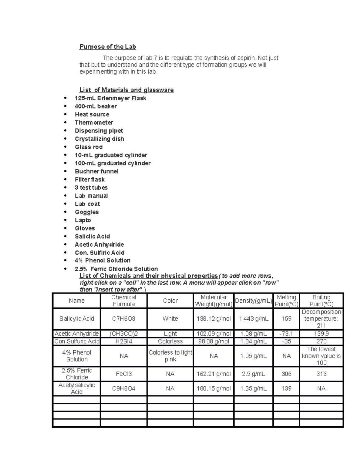 Prewrite up 7 - Purpose of the Lab The purpose of lab 7 is to regulate ...
