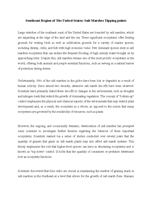 Compilation 2 best papers - Southeast Region of The United States: Salt ...