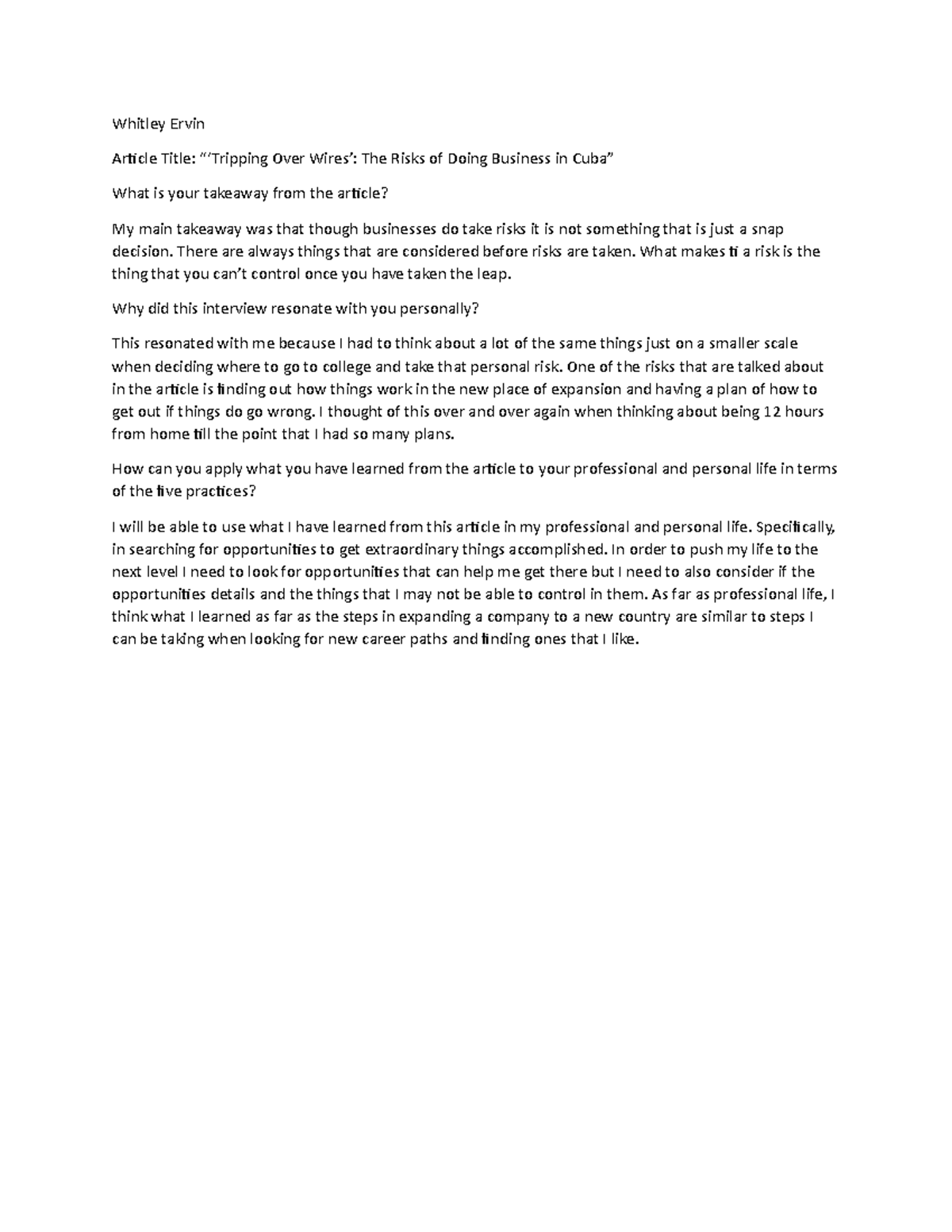 4-2 journal - Find an article and explain what you learned - Whitley ...