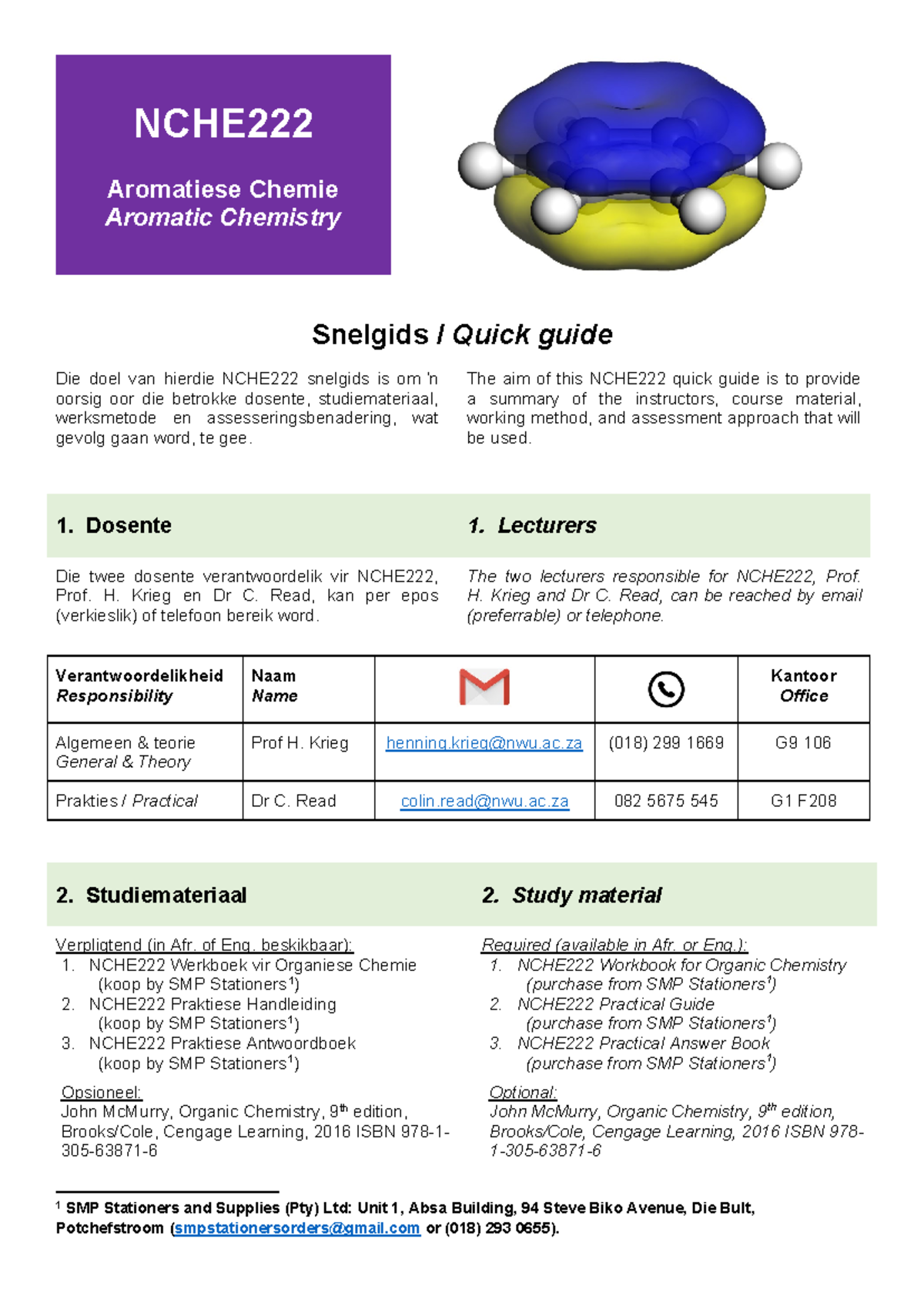 1-2024 NCHE222 Algemene Inligting - General Information - NCHE ...