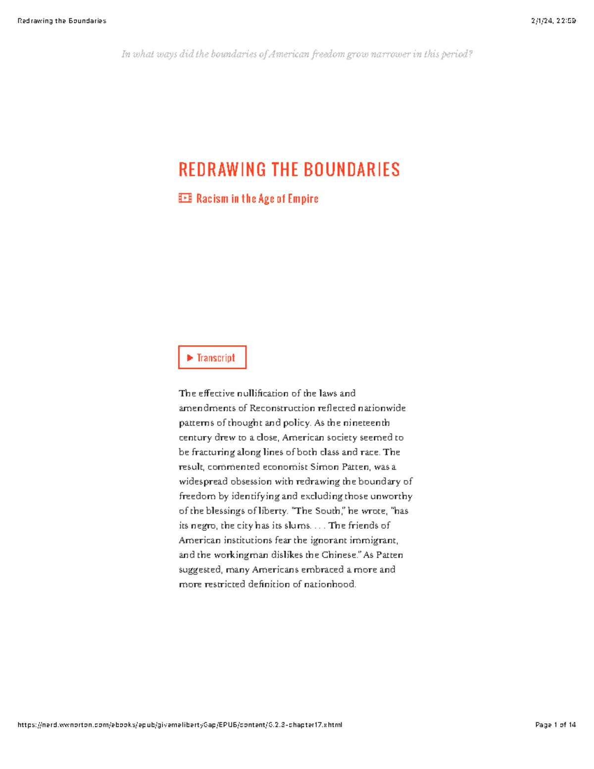 Redrawing the Boundaries - R E D RAW I N G T H E B O U N DA R I E S ...