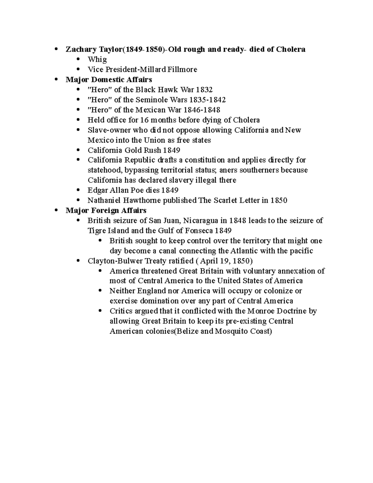 Zachary Taylor - Zachary Taylor(1849-1850)-Old rough and ready- died of ...