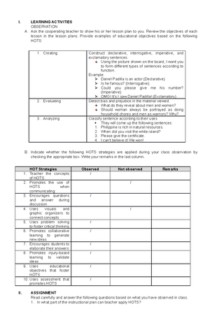 Episode 1- Activity 2 - Activity 1 Observing Bulletin Board Displays ...
