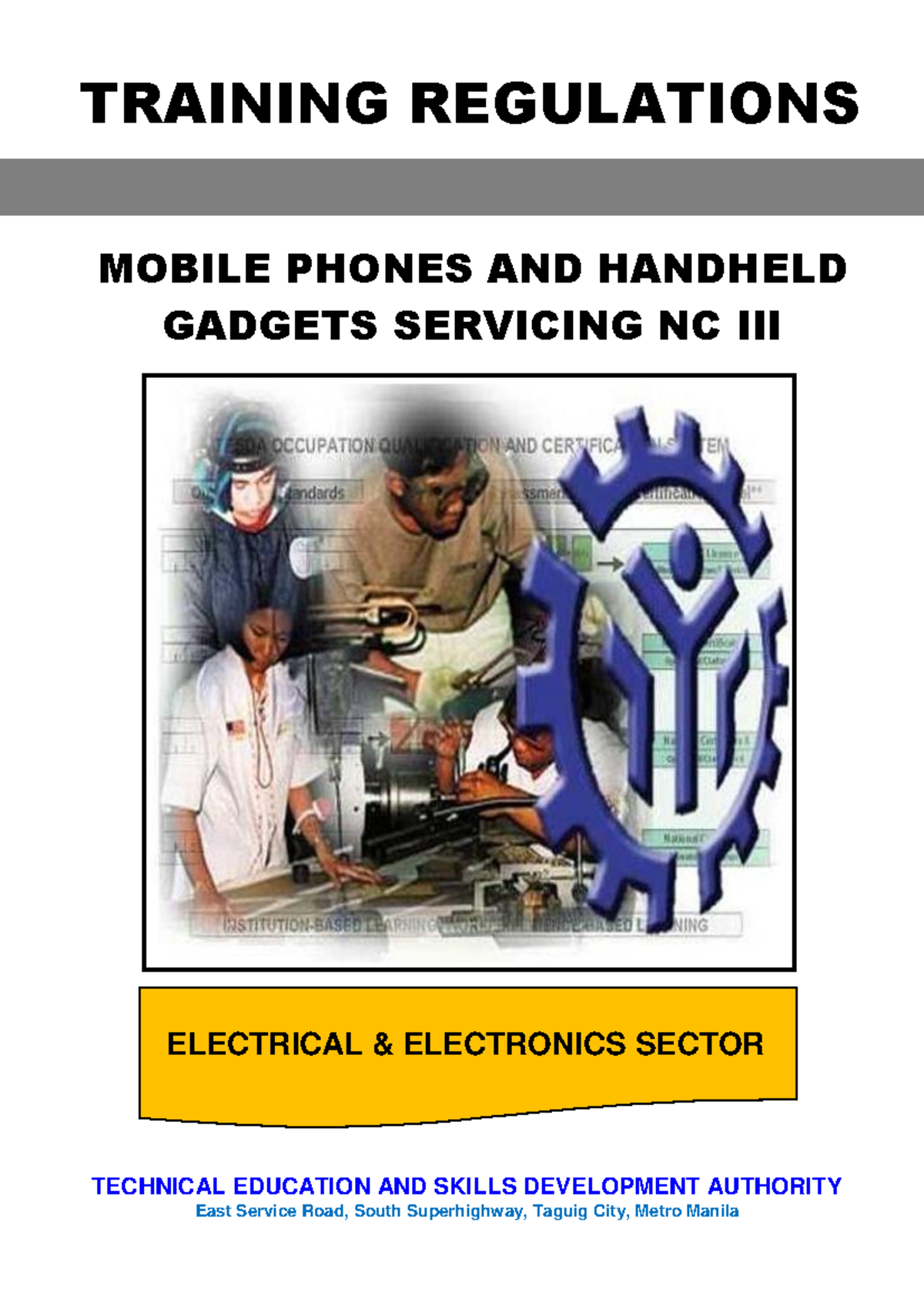 TR-Mobile and Handheld Gadget Servicing Nc III - TRAINING REGULATIONS ...