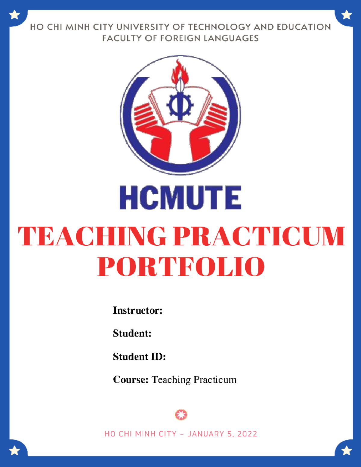 Teaching Practicum portfolio - English - HCMUTE - Studocu