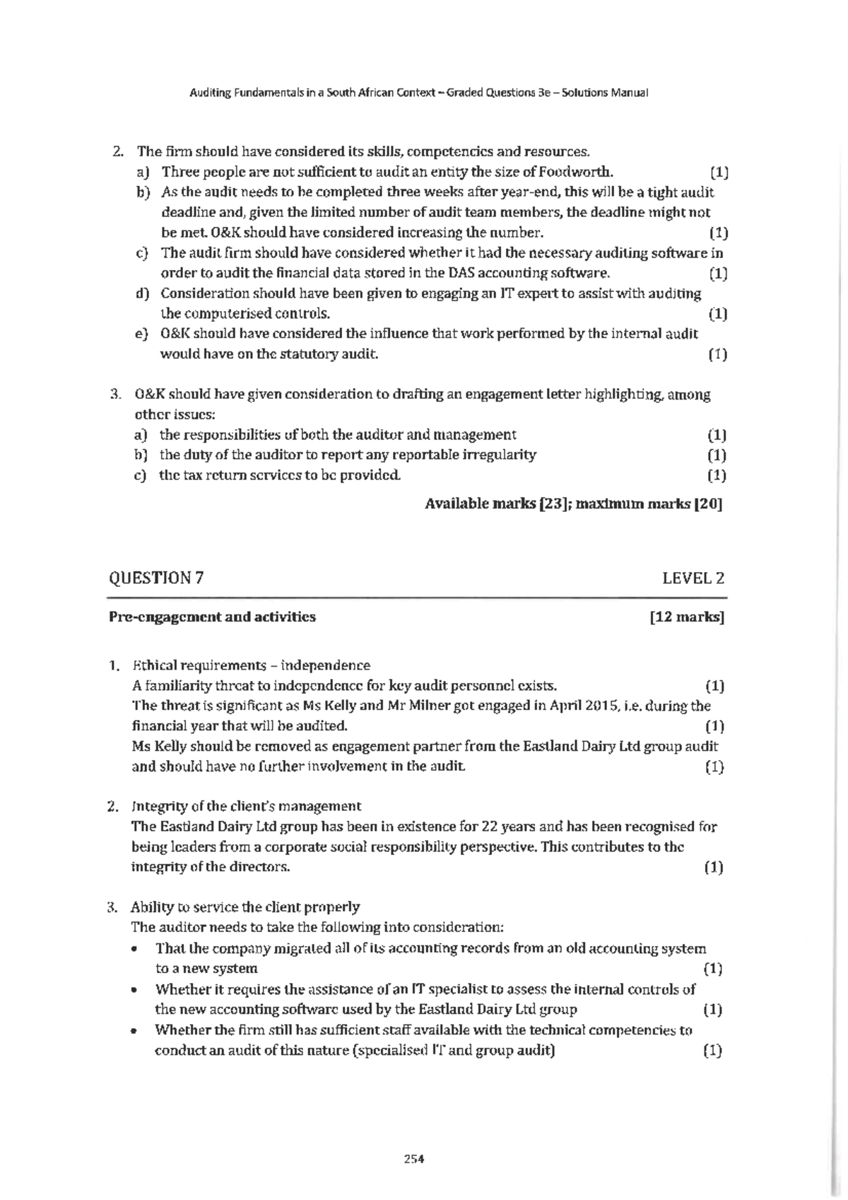 TUT 7 CH 12 Q7 - TUT 7 CH 12 Q7 - Auditing Fundamentals in a South ...