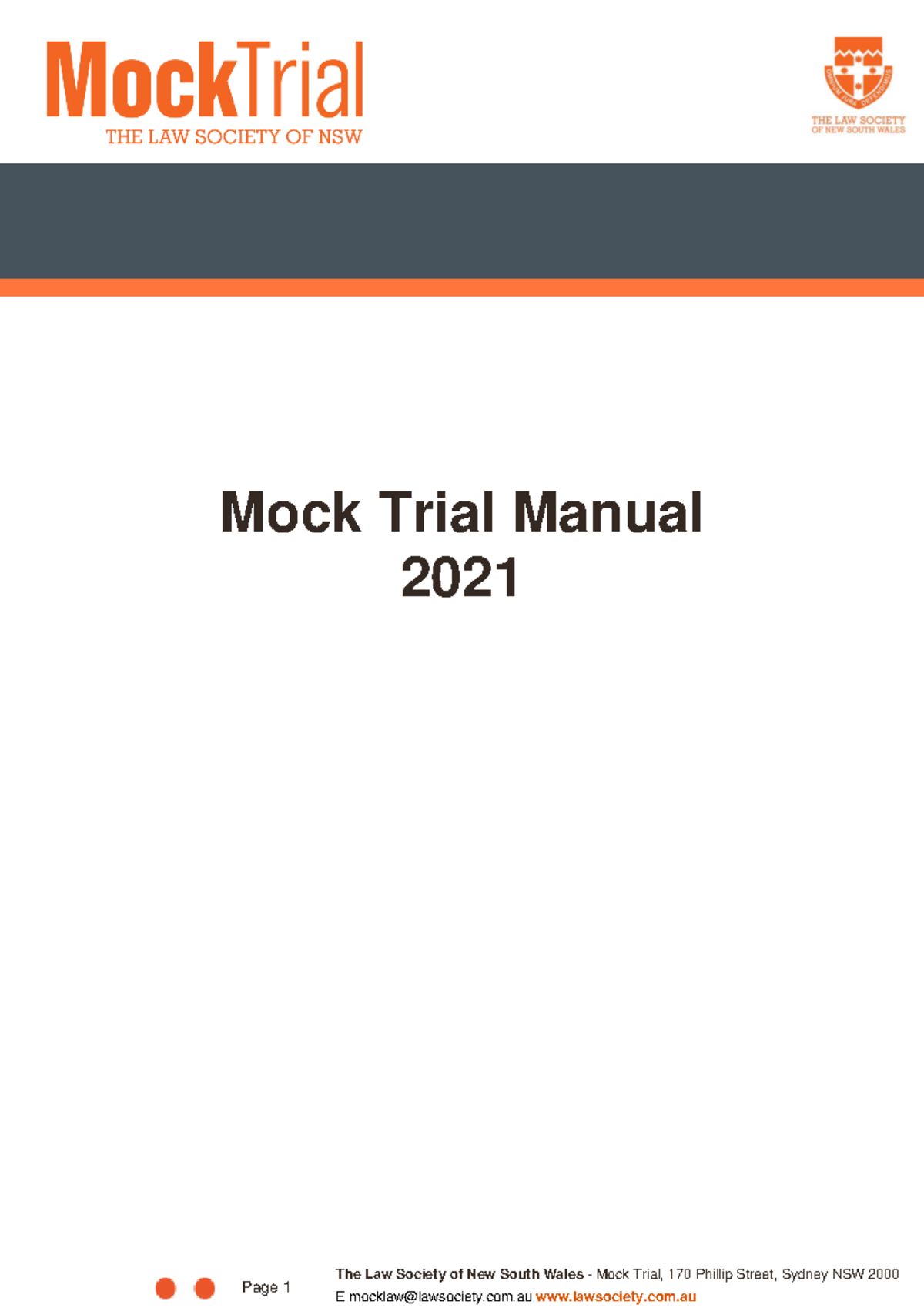 Mock Trial Manual 2021 - Studocu