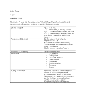 Cervical Cancer - Disease/Disorder Assignment Name: Naika Cesar Disease ...